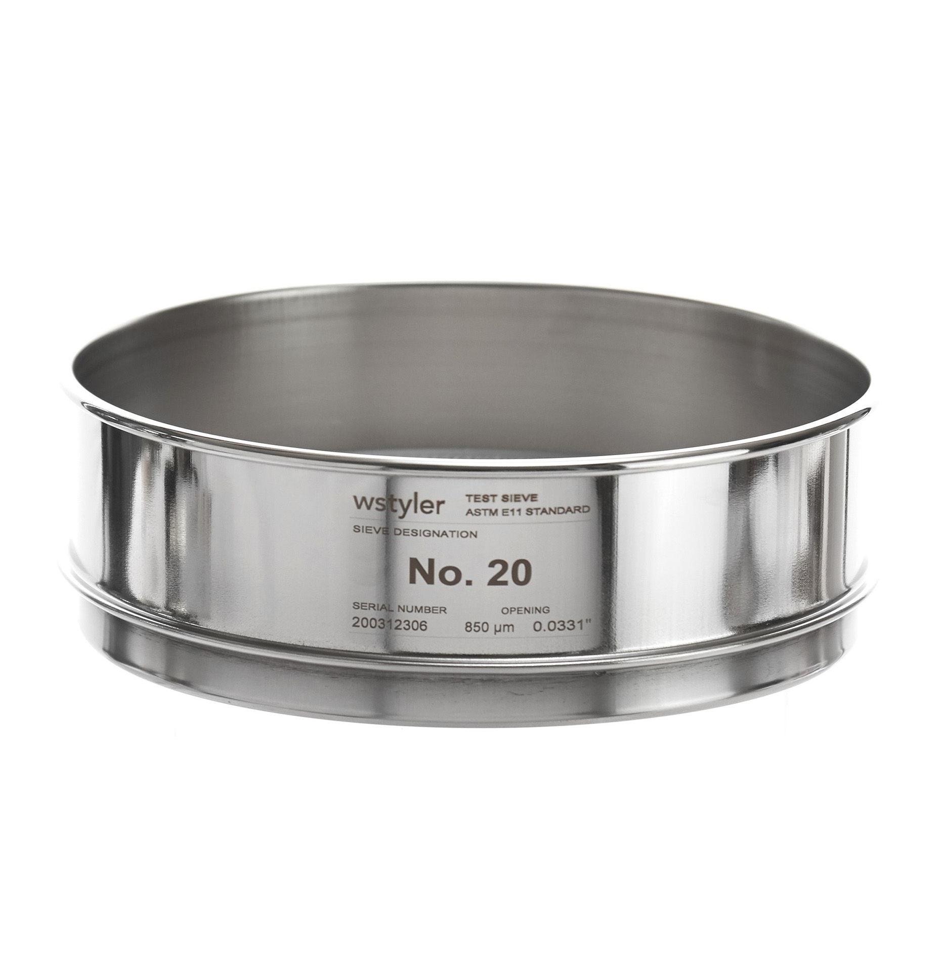 TAMIZ 8″ PULGADAS FH MALLA 20 W S TYLER 5199