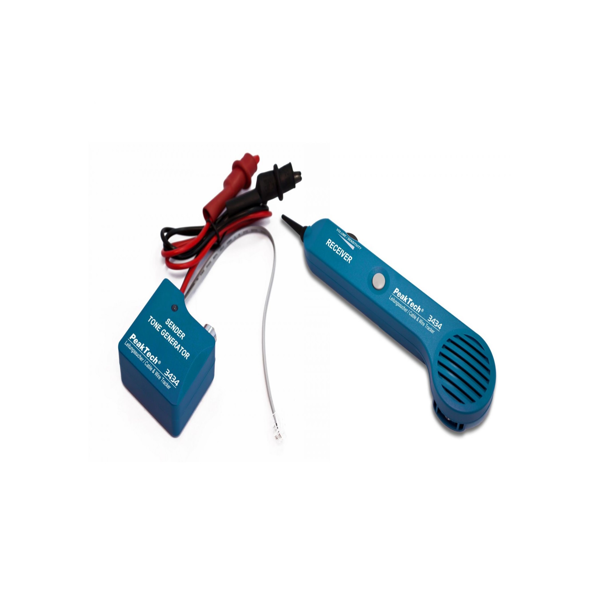 PeakTech P 3434 Detector de cables acústico con generador de tono